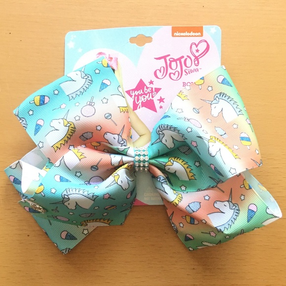 JoJo Siwa | Accessories | Jojo Siwa Unicorn Sweets Print Big Bow | Poshmark